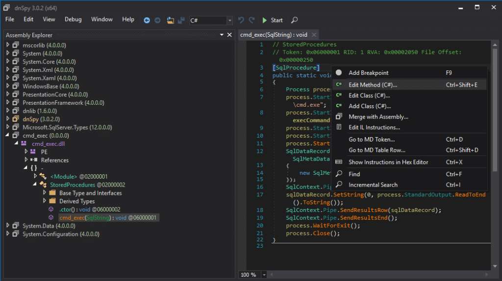 Attacking SQL Server CLR Assemblies