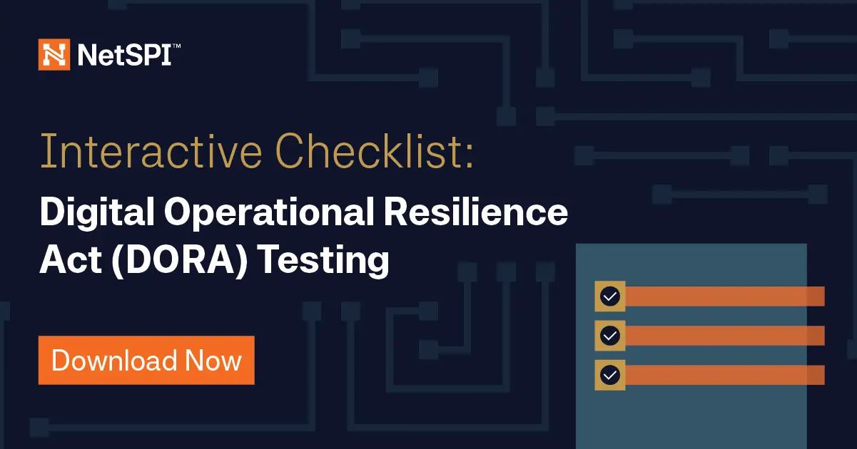 Interactive DORA Checklist