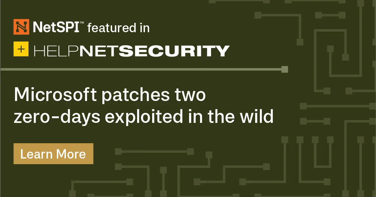 Microsoft patches two zero-days | Help Net Security