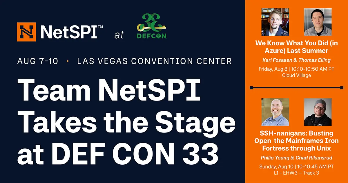 Team NetSPI Takes the Stage at DEF CON 33